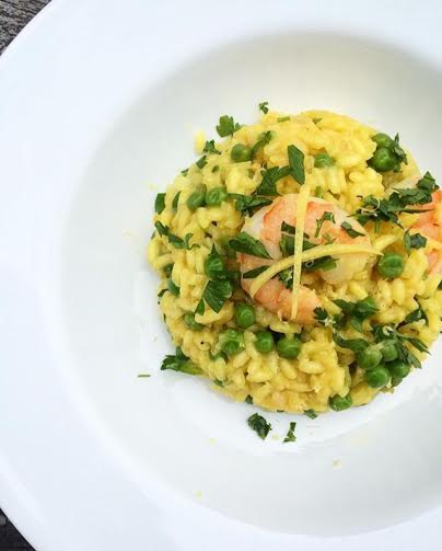 Saffron Risotto with Shrimp – Homemade Delish